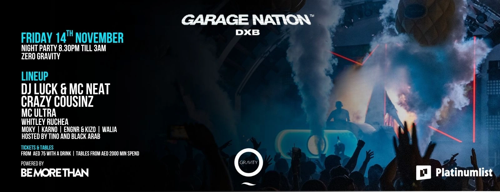 Dubai's NYE 2026 Garage Nation DXB at Zero Gravity- Dubai’s Ultimate UK Garage Night on 14th ...