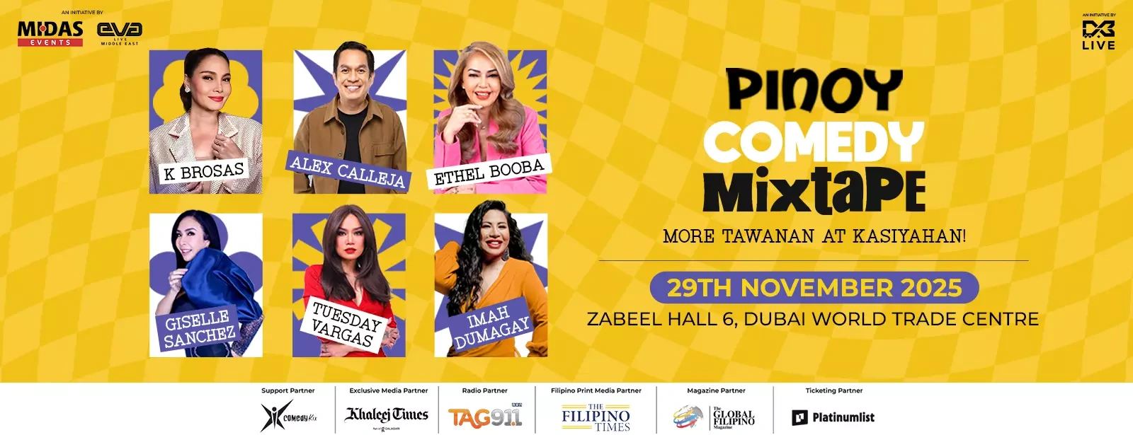 Dubai's NYE 2026 Pinoy Comedy Mixtape Dubai 2025- Full Lineup, Schedule & Ticket Info - Dubai's ...