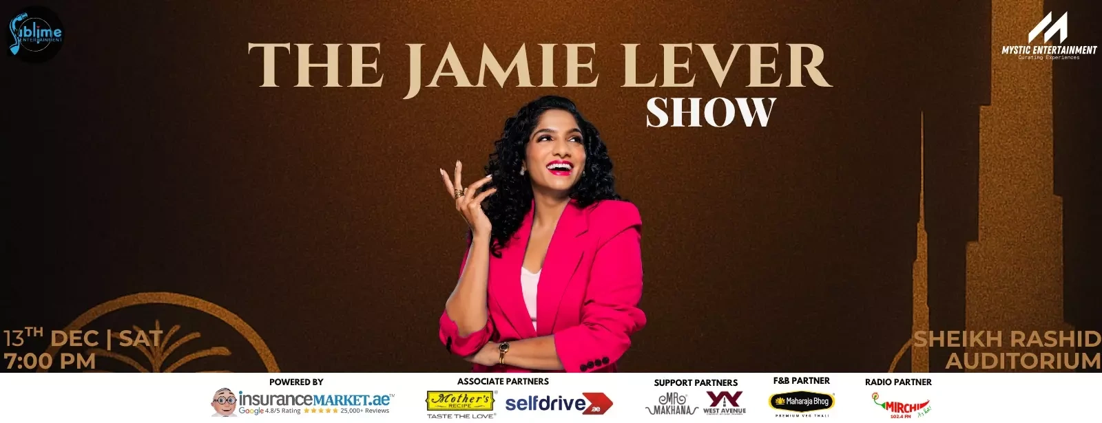Dubai's Jamie Lever Live in Dubai 2025 – The Jamie Lever Show at Sheikh ...