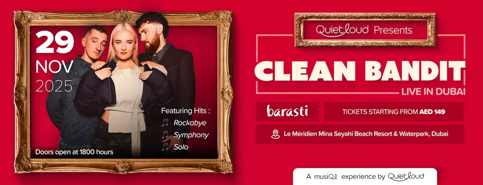 Dubai's Clean Bandit Live at Barasti Beach Dubai – 29th November 2025 ...