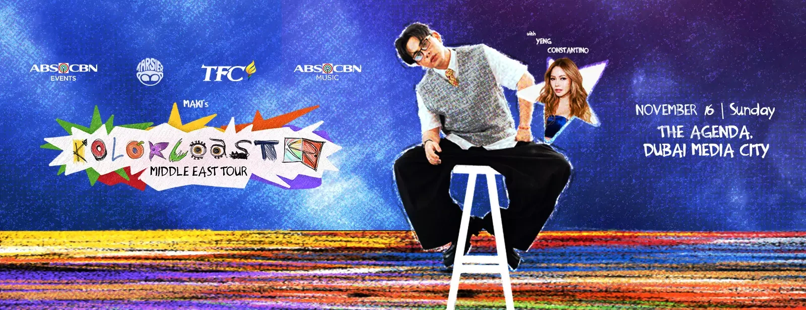 Dubai's Kolorcoaster 2025 at The Agenda Dubai - Maki & Yeng Constantino ...